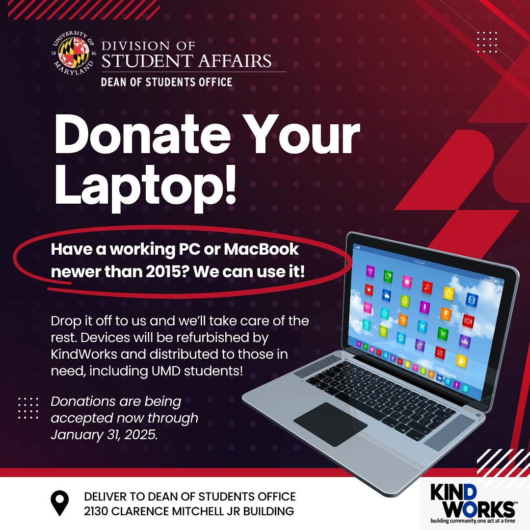 Laptop Donations | The University of Maryland Terp Family eConnection